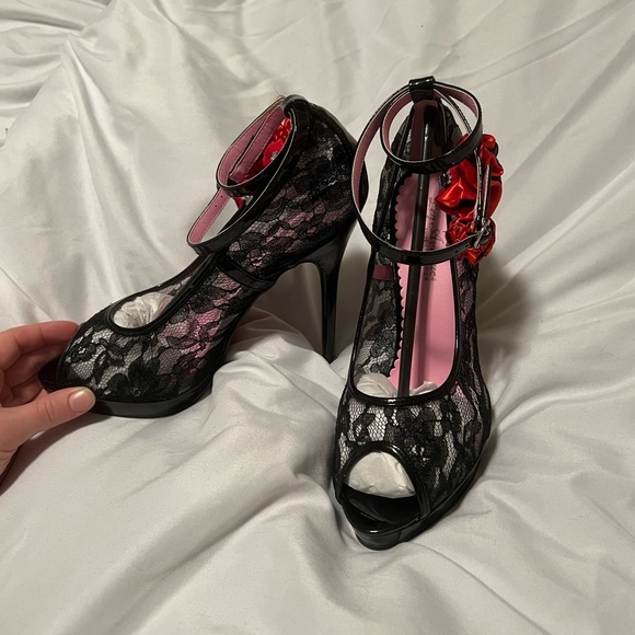 Leg Avenue | Shoes | 55 Flor Leg Avenue Shoes 5 Inch High Heels Pumps ...